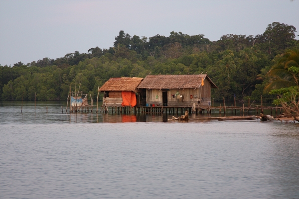 Picture: Traditional papuan house over the water, Misool, Raja Ampat